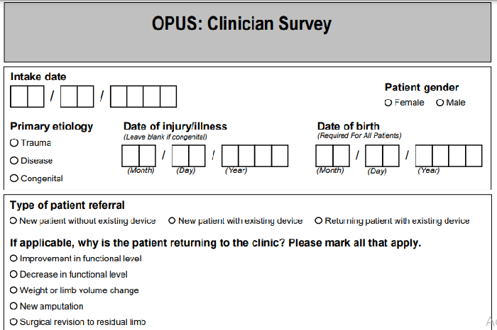 OPUS (Orthotics and Prosthetics User´s Survey) :: Escalas de evaluación